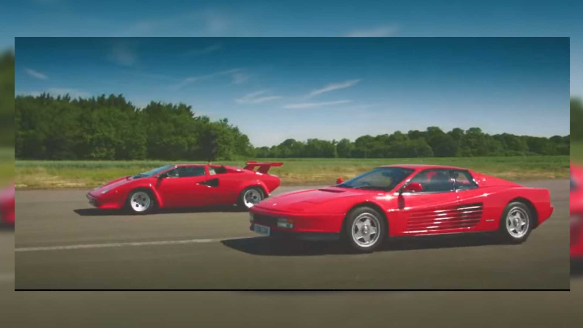 Lamborghini Countach виставили проти Ferrari Testarossa (відео ...
